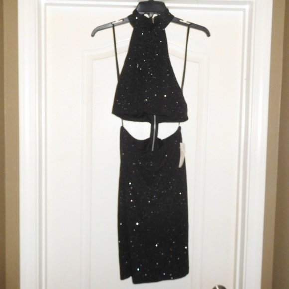 Jodi Kristopher | Dresses | Jodi Kristopher Backless Black Dress Nwt ...